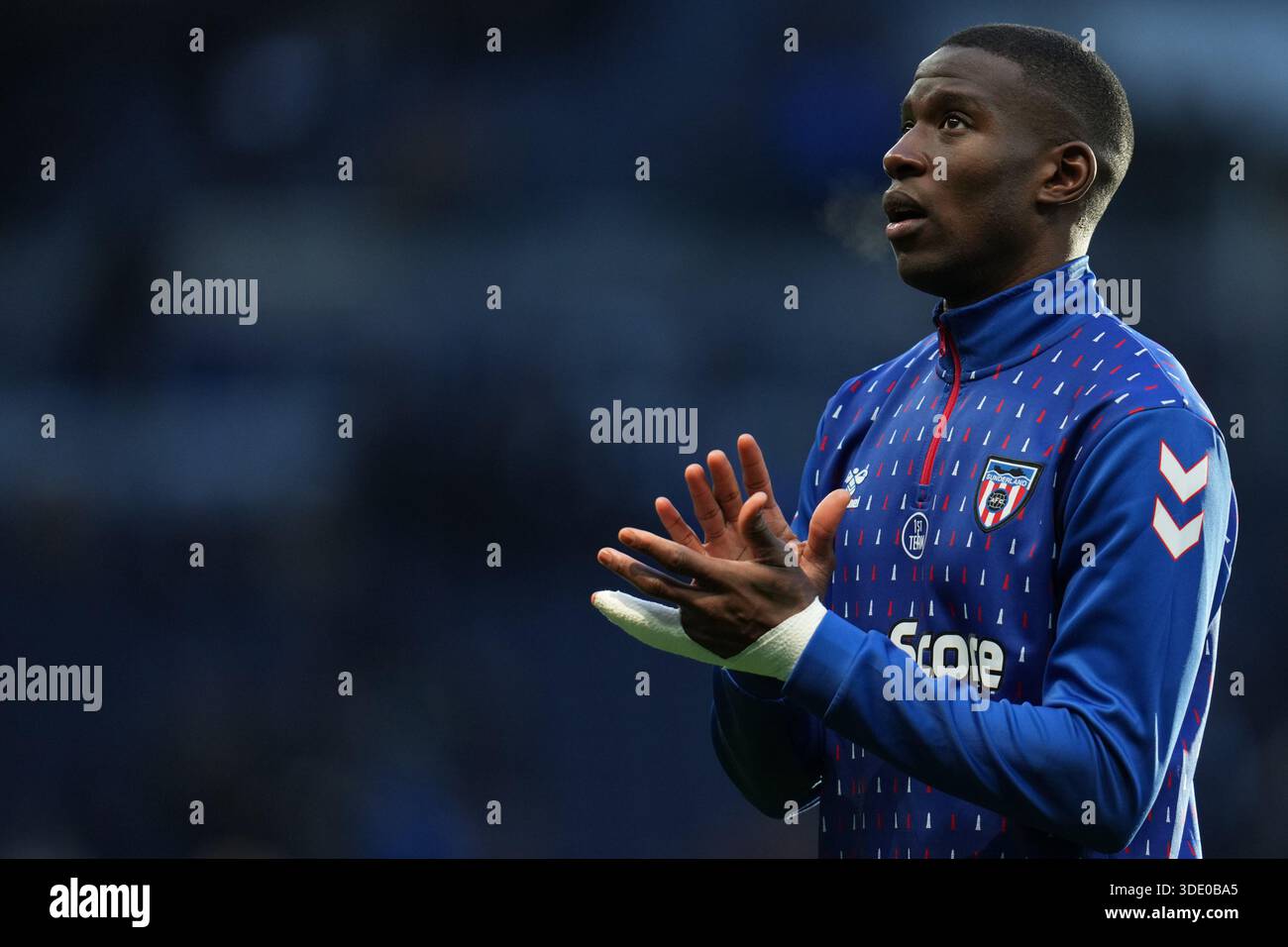 Nordi Mukiele of Sunderland ahead of the Premier League match Tottenham ...