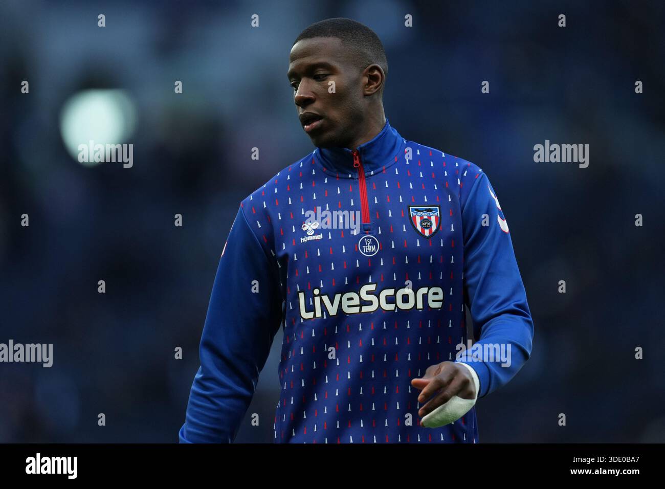 Nordi Mukiele of Sunderland ahead of the Premier League match Tottenham ...