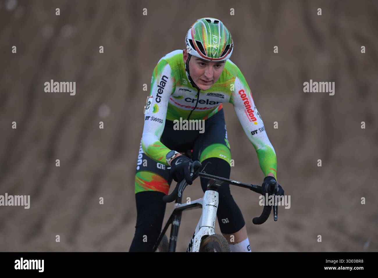 Belgian Emiel Verstrynge pictured in action during the men's elite race ...