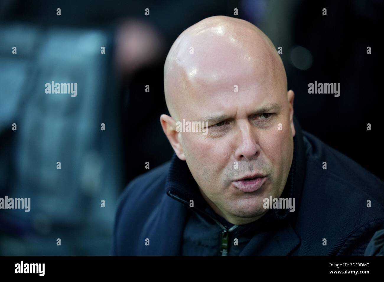 Liverpool manager Arne Slot during the Premier League match at Craven ...