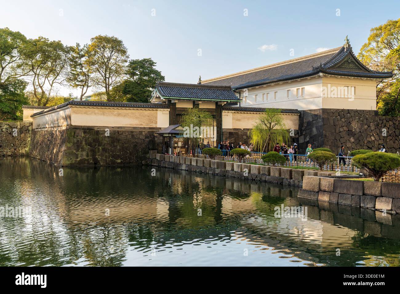 Otemon Gate, Edo castle, now the imperial Palace East Garden. Moat ...