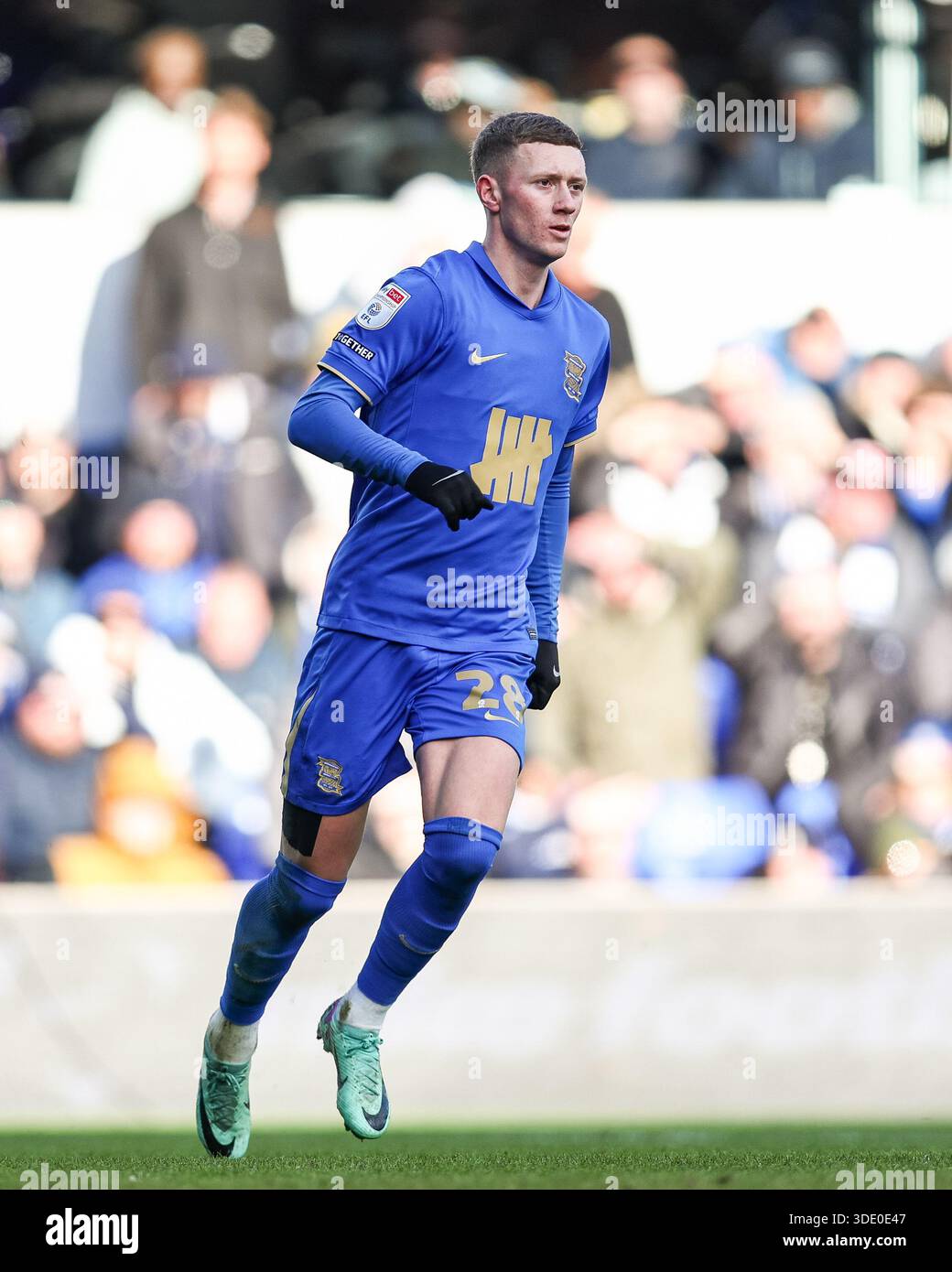 28, Jay Stansfield of Birmingham City in action during the Sky Bet ...