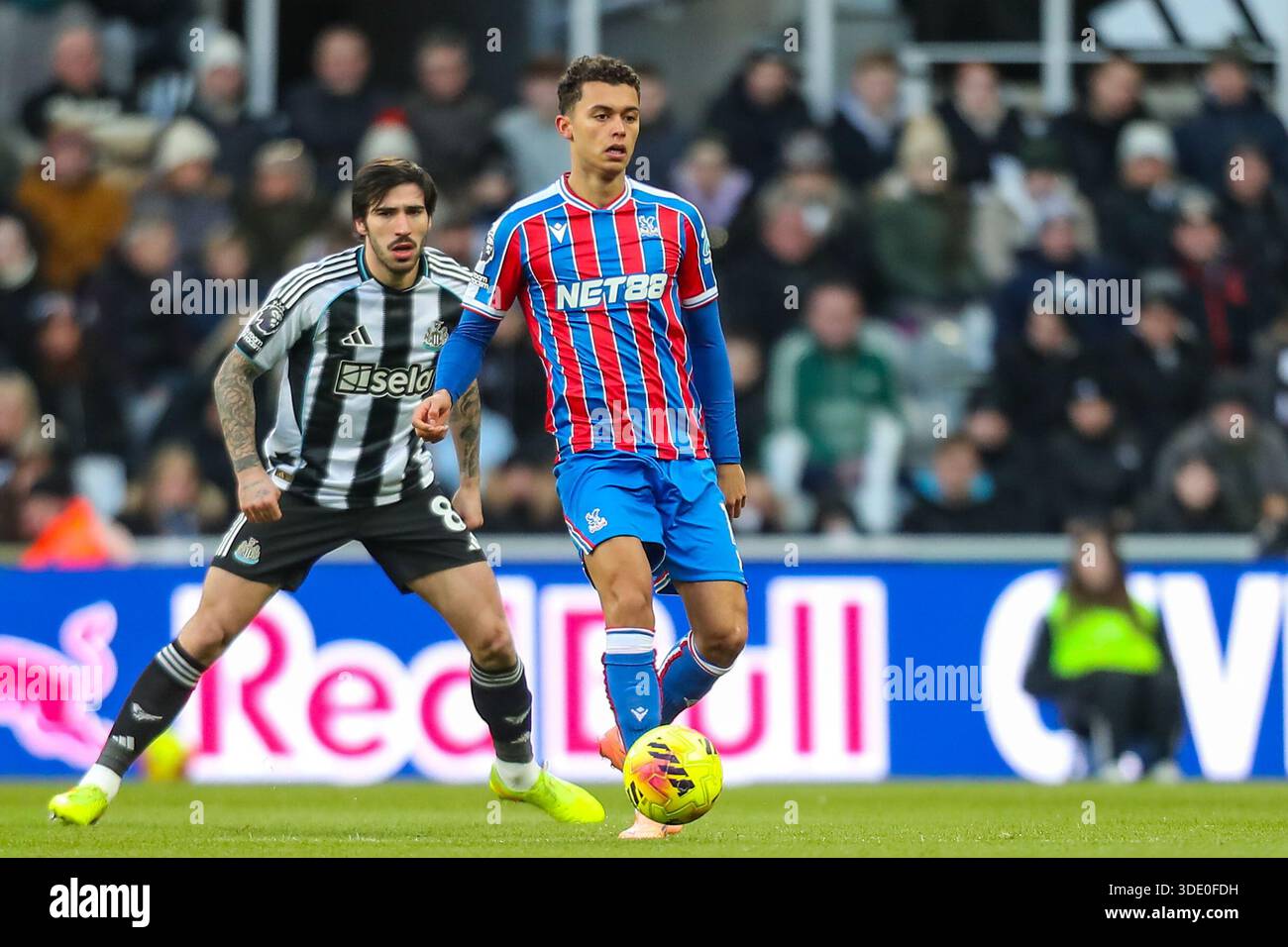 Brennan Johnson Of Crystal Palace in action on his debut during the ...