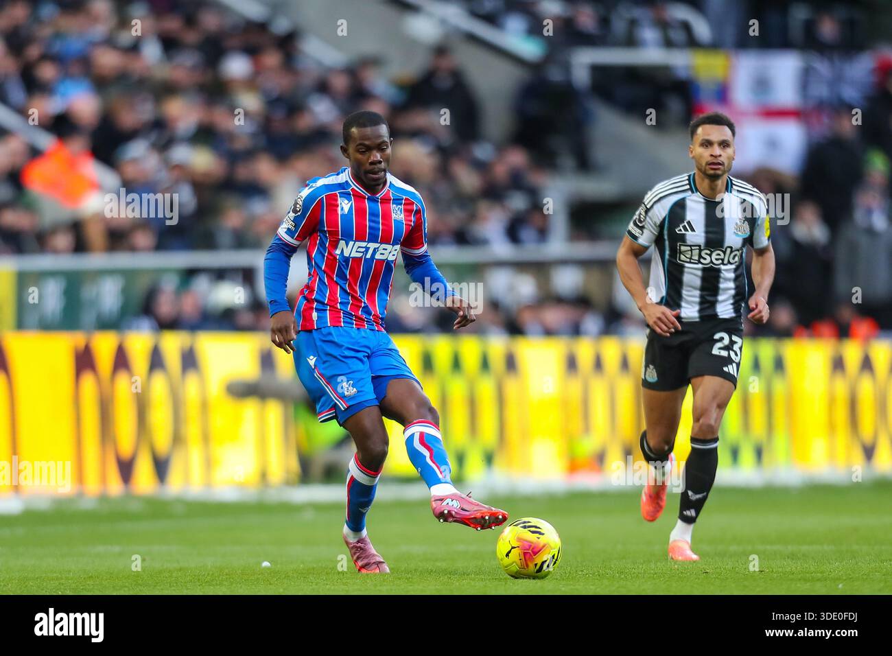 Tyrick Mitchell Of Crystal Palace in action during the Newcastle United ...