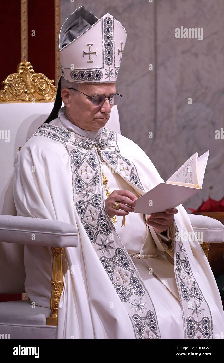 VATICAN CITY, VATICAN - DECEMBER 31: Pope Leo XIV celebrates the ...