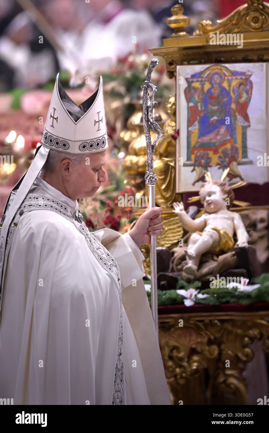 VATICAN CITY, VATICAN - DECEMBER 31: Pope Leo XIV celebrates the ...