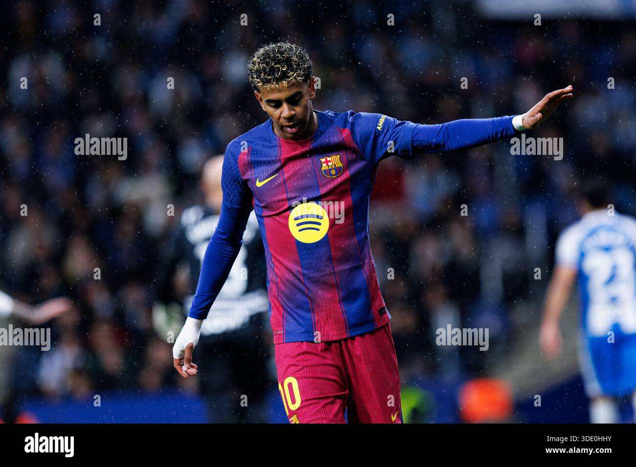 Barcelona, Spain. 3rd January, 2026. Lamine Yamal in action during the ...