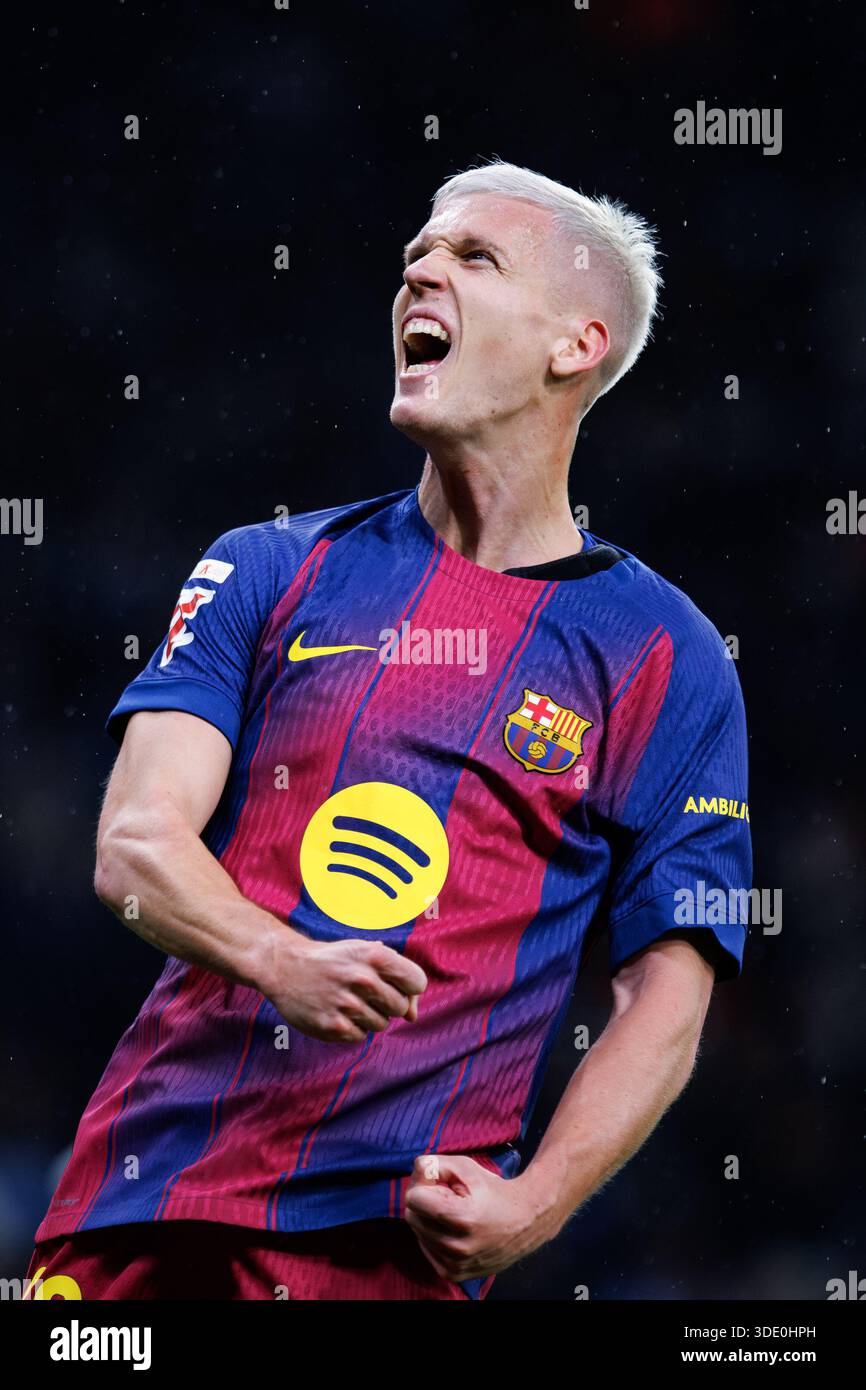Barcelona, Spain. 3rd January, 2026. Dani Olmo celebrates after scoring ...