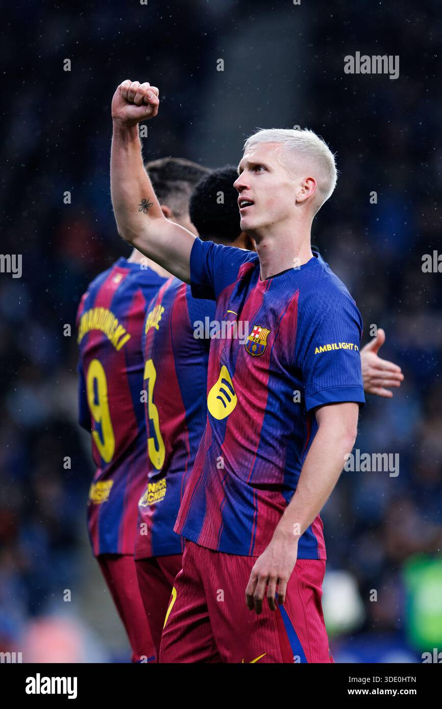 Barcelona, Spain. 3rd January, 2026. Dani Olmo celebrates after scoring ...