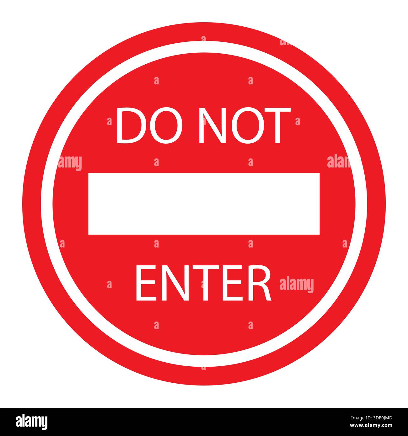 Forbidden sign illustration. Stop symbol. Don't circle icon Stock ...