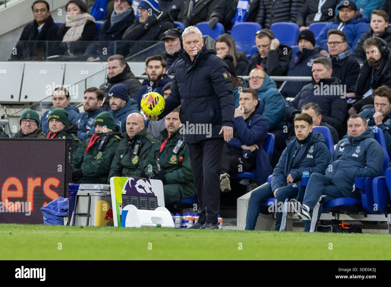Everton F.C. manager David Moyes during the Premier League match ...