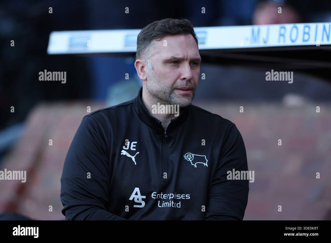 Derby County manager John Eustace ahead of the Sky Bet Championship ...