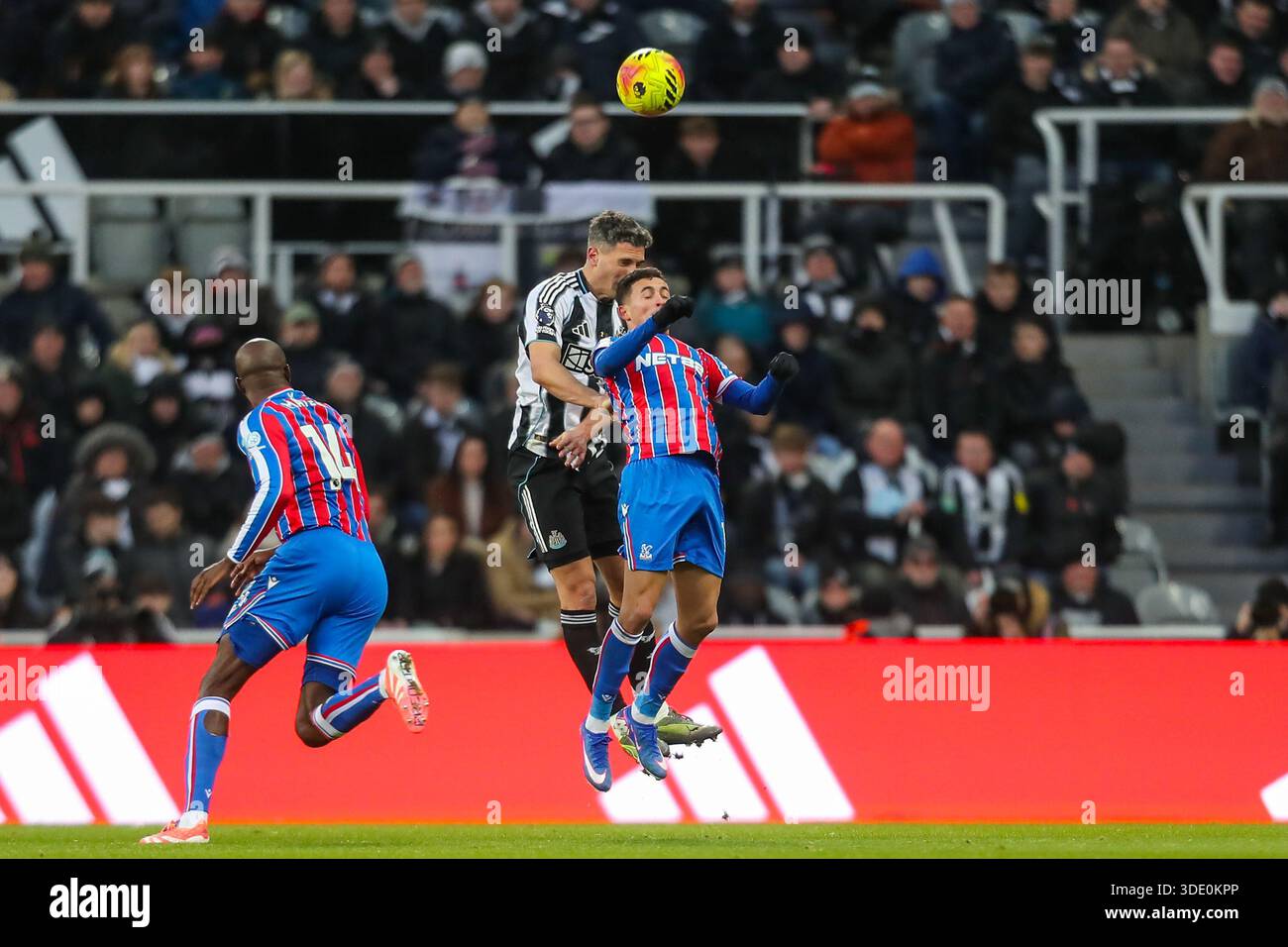 Fabian Schär Of Newcastle United heads the ball clear during the ...