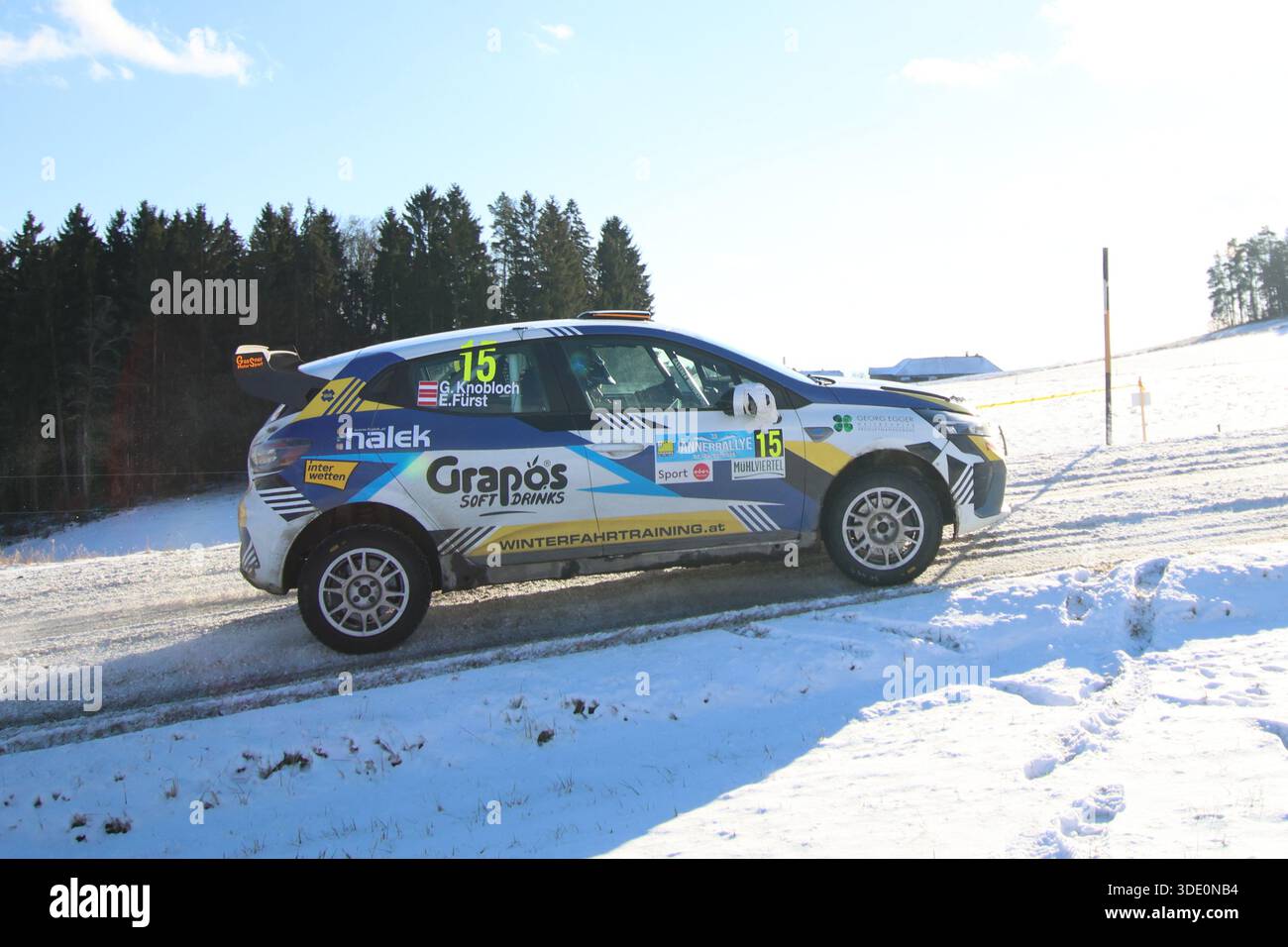 FREISTADT, AUSTRIA - JANUARY 4: Guenther Knobloch of Austria and Erik ...