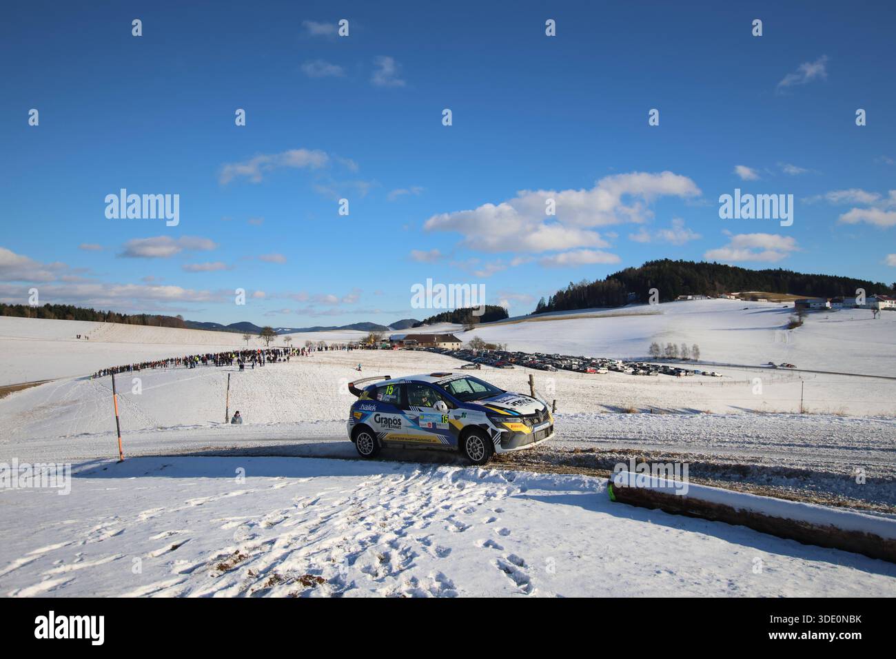 FREISTADT, AUSTRIA - JANUARY 4: Guenther Knobloch of Austria and Erik ...