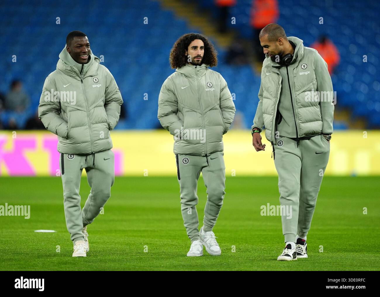 Chelsea's Moises Caicedo, Marc Cucurella and goalkeeper Robert Sanchez ...