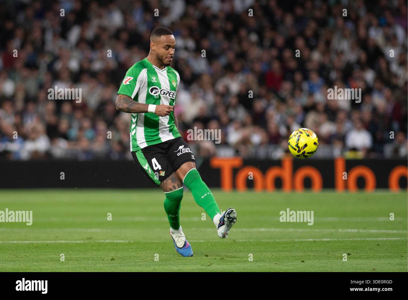 Spanish La Liga EA Sports soccer match Real Madrid vs Betis at Santiago ...