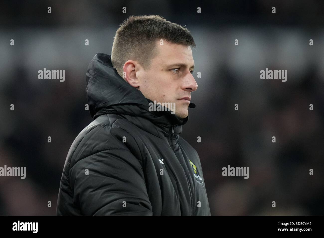 Fourth official Josh Smith during the Sky Bet Championship match Derby ...