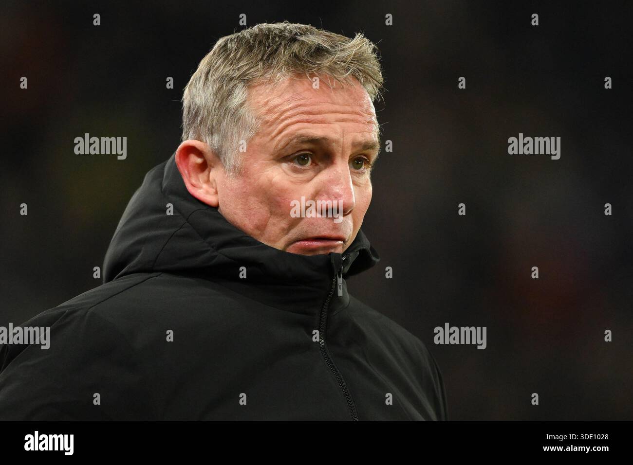 Phil Parkinson, manager of Wrexham during the Sky Bet Championship ...