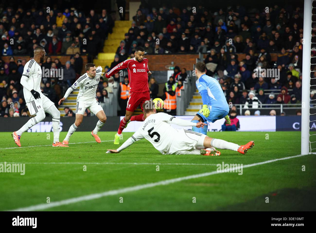 LONDON, UK - 4th Jan 2026: Cody Gakpo of Liverpool scores his side's ...