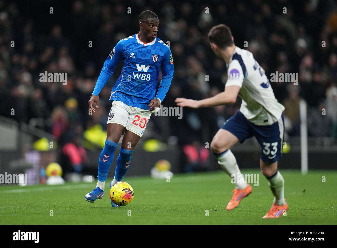 Nordi Mukiele of Sunderland on the ball during the Premier League match ...