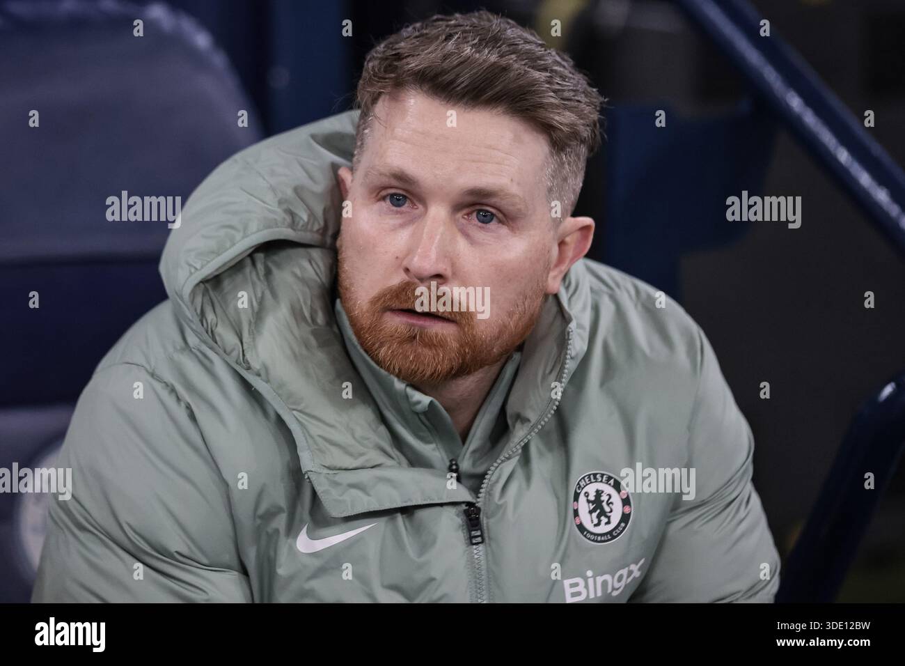 Calum McFarlane interim manager of Chelsea during the Premier League ...