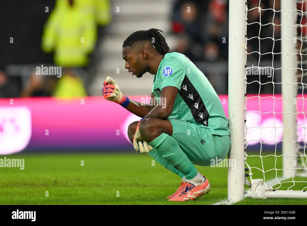 Arthur Okonkwo of Wrexham during the Sky Bet Championship match between ...