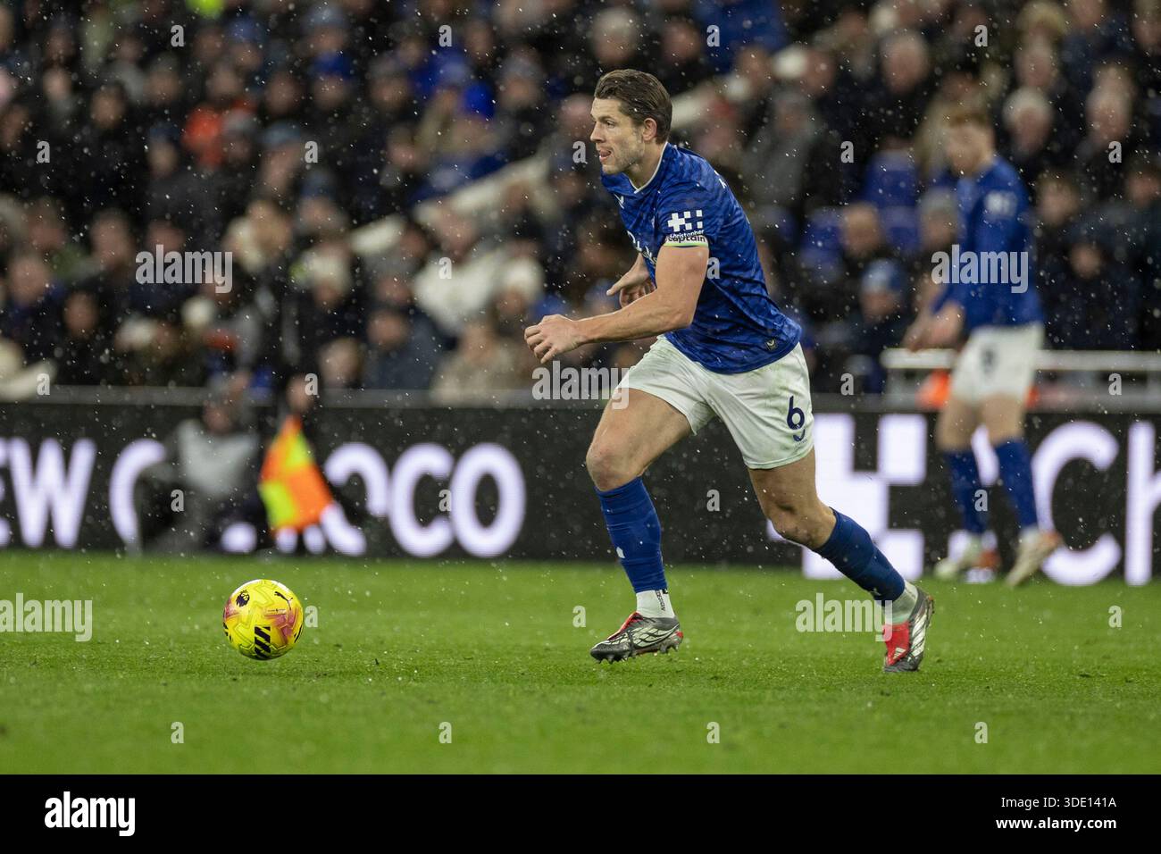 James Tarkowski #6 of Everton F.C. during the Premier League match ...