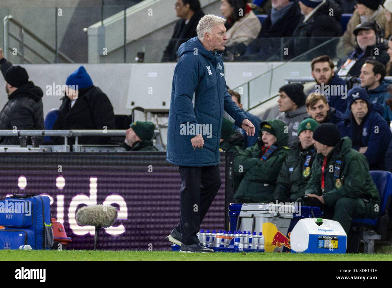 Everton F.C. manager David Moyes during the Premier League match ...