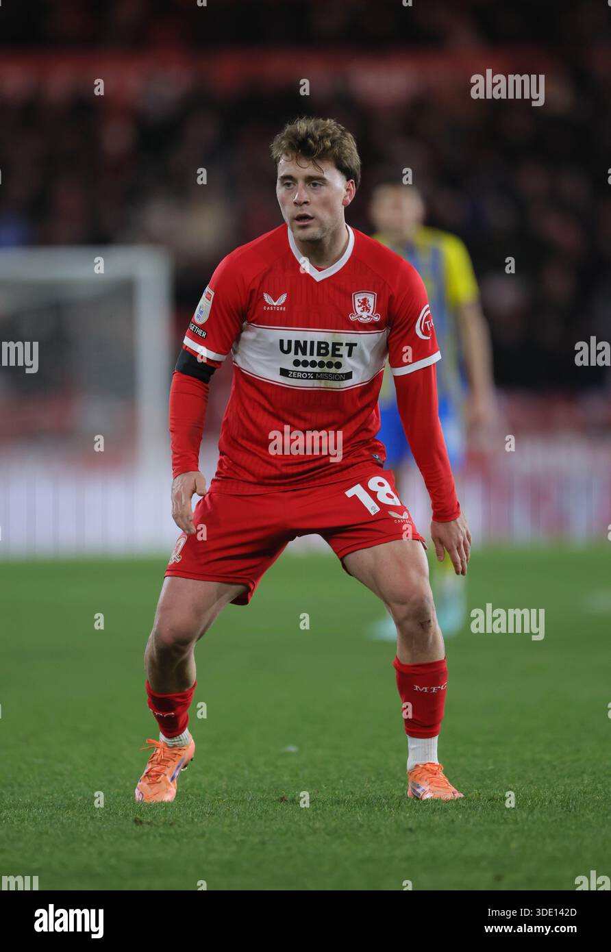 Middlesbrough's Aidan Morris during the Sky Bet Championship match at ...