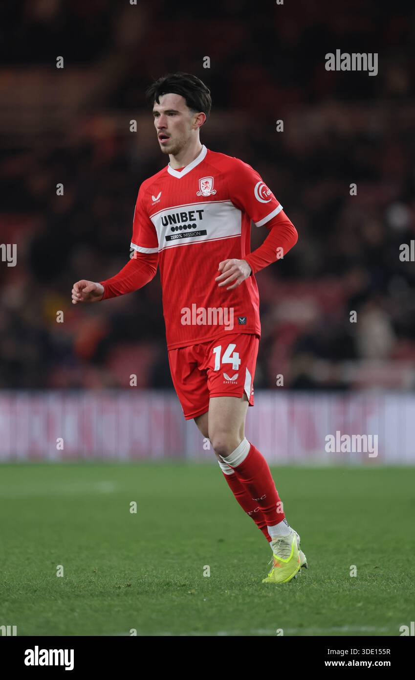 Middlesbrough's Alex Gilbert during the Sky Bet Championship match at ...
