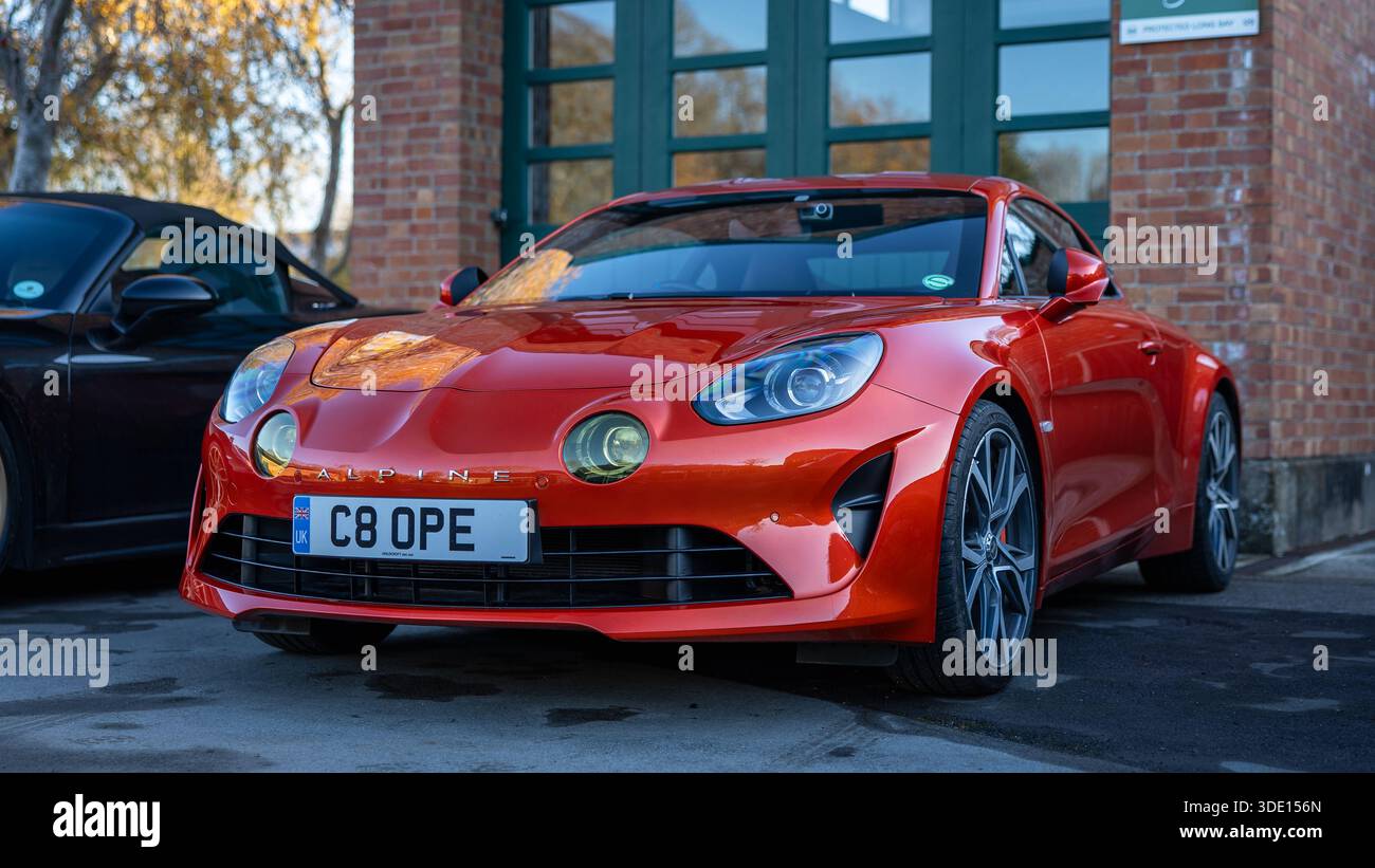 2025 Alpine A110, on display at the Bicester Motion assembly held on ...
