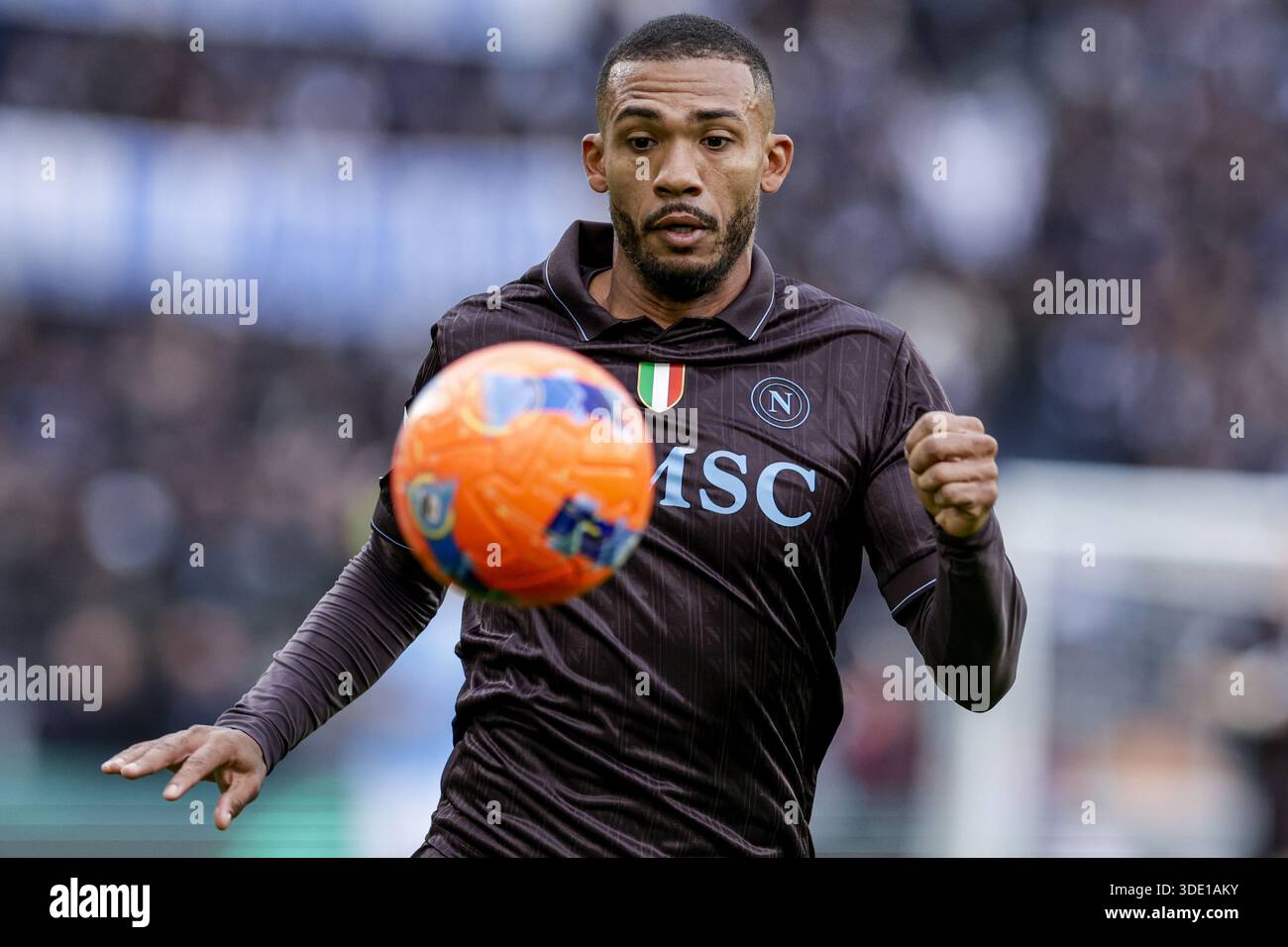 Napoli's Brazilian defender Juan Jesus controls the ball during the ...