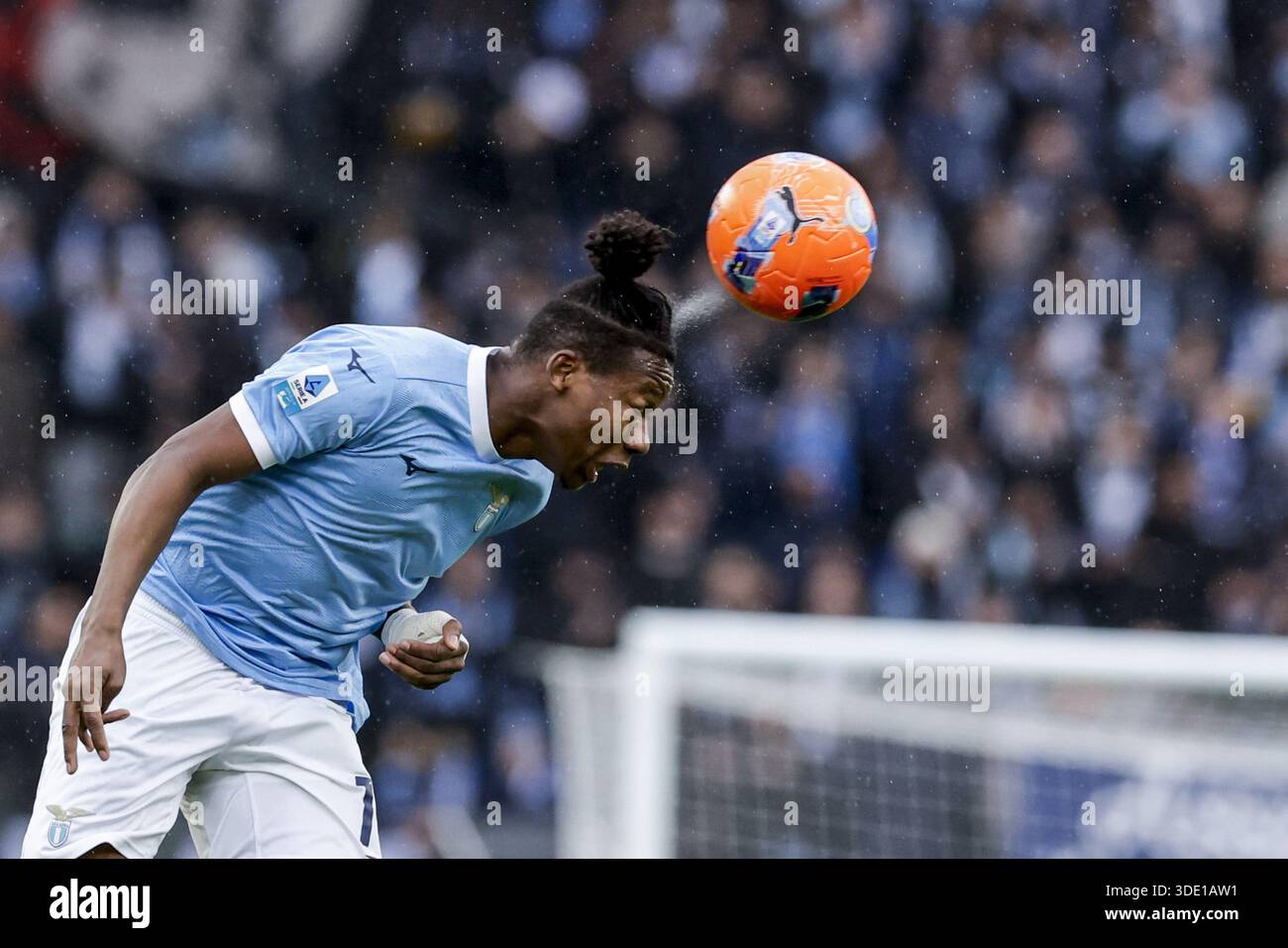 Lazio's Dutch forward Tijjani Noslin controls the ball during the Serie ...