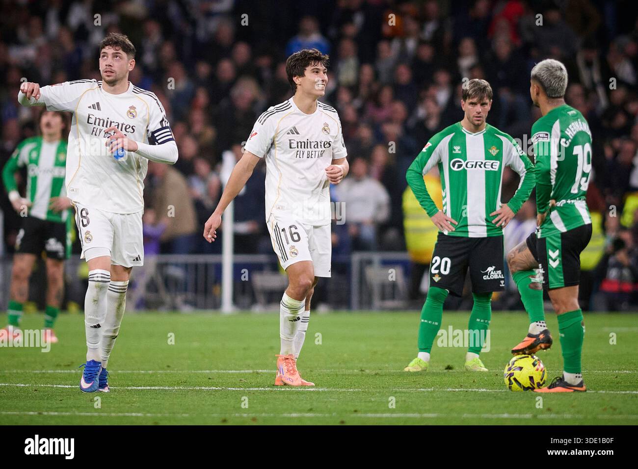 Real Madrid CF’s Gonzalo Garcia celebrates goal during La Liga match ...