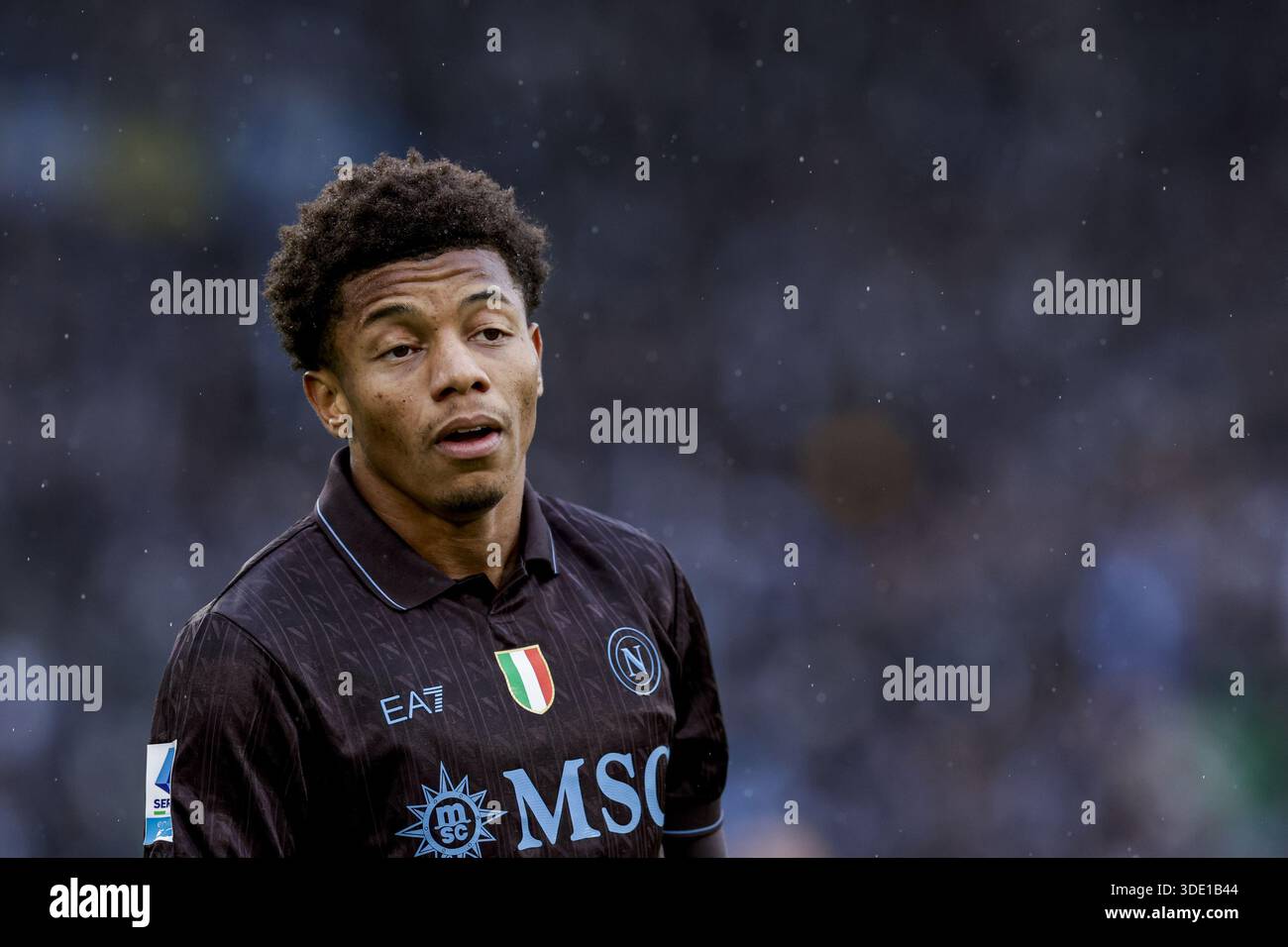 Napoli's Brazilian forward David Neres looks during the Serie A ...