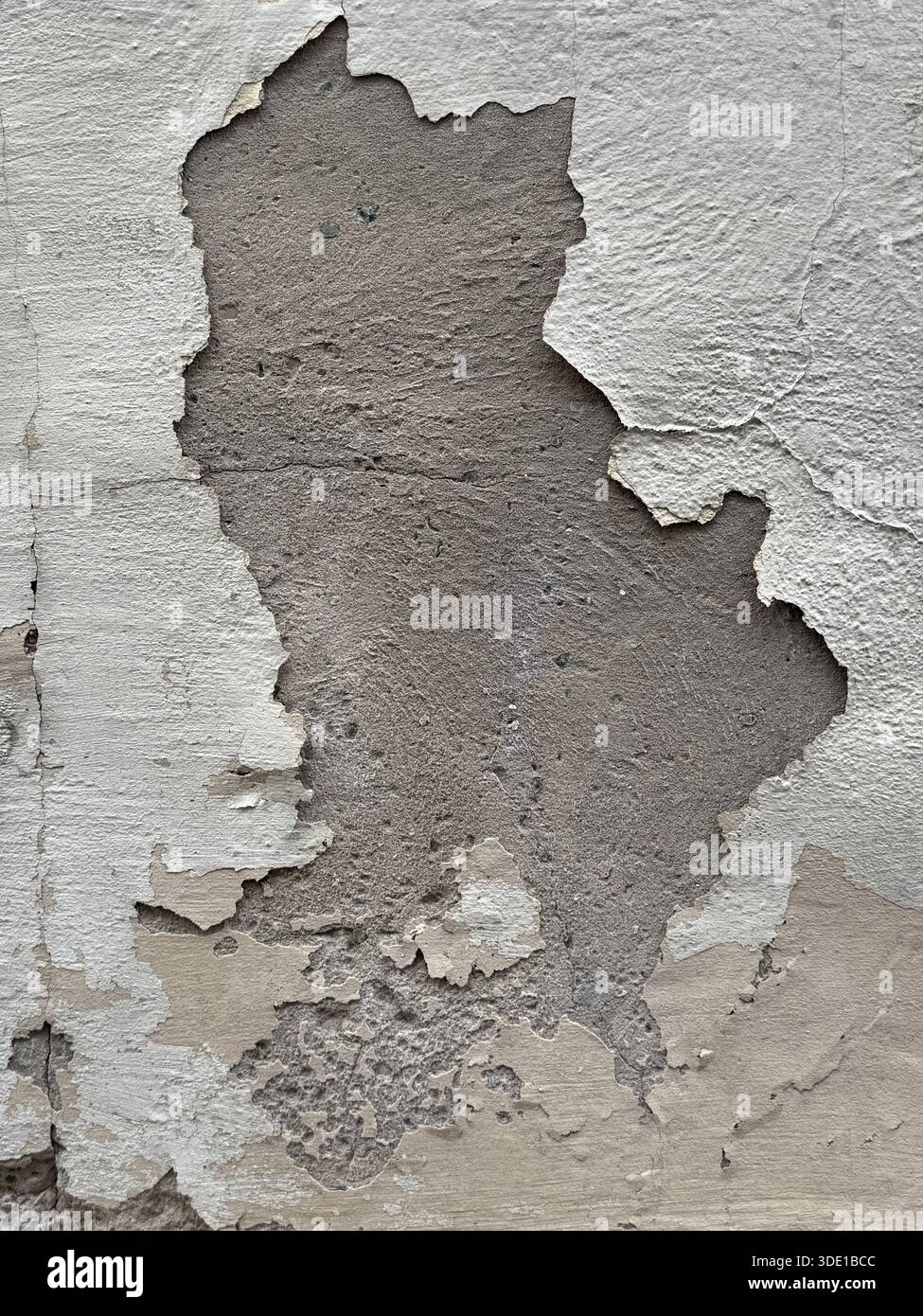 Peeling paint texture on weathered concrete wall showing signs of age ...