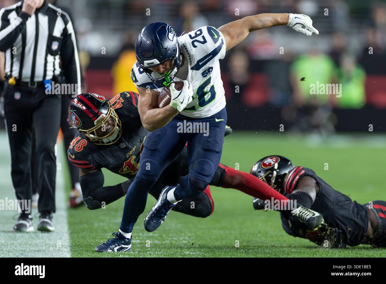 Jan 3, 2026; Santa Clara, California, USA; Seattle Seahawks running ...