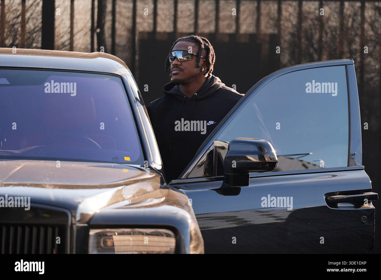 Philadelphia Eagles wide receiver A.J. Brown arrives for an NFL ...