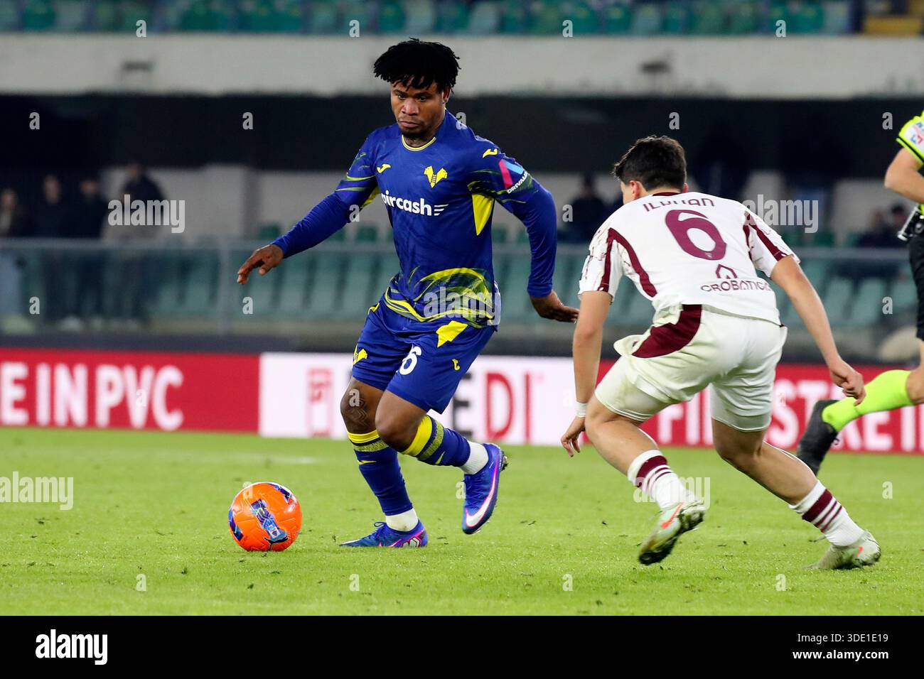 Verona’s Nicolas Valentini during the Serie A soccer match between ...