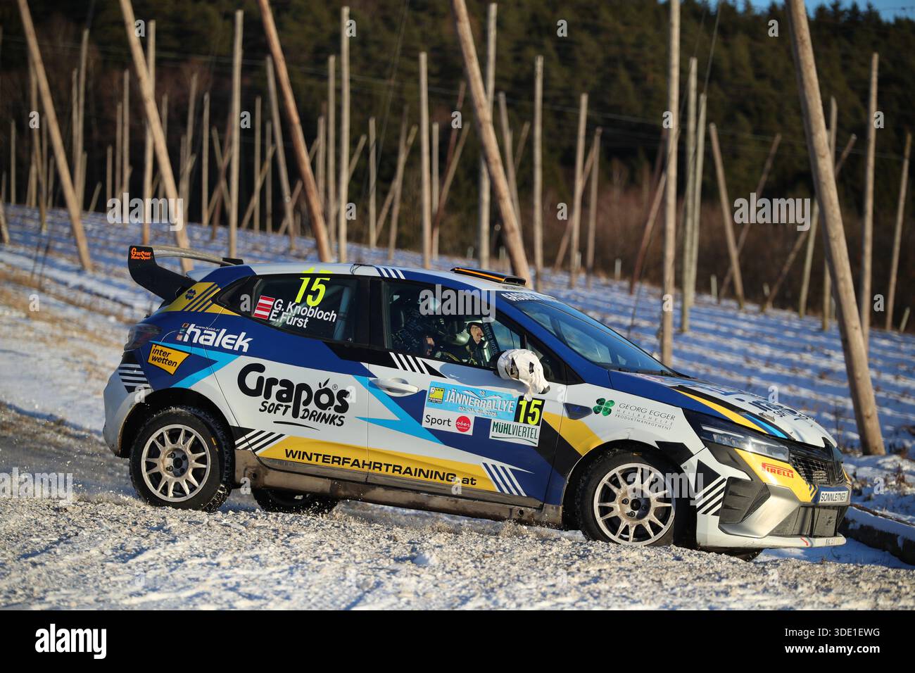 FREISTADT, AUSTRIA - JANUARY 4: Guenther Knobloch of Austria and Erik ...