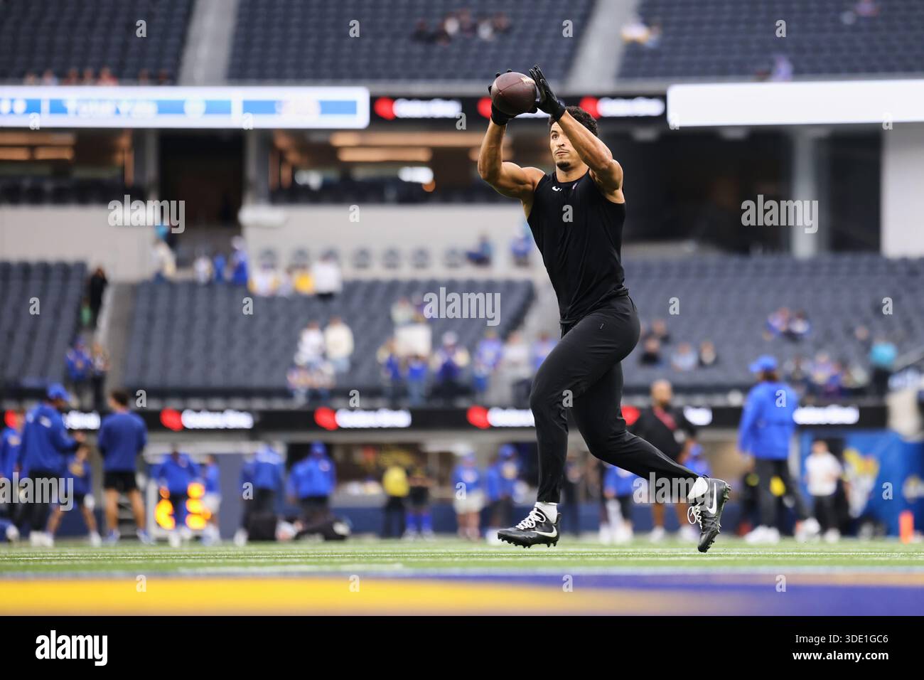 Arizona Cardinals wide receiver Michael Wilson warms up before an NFL ...