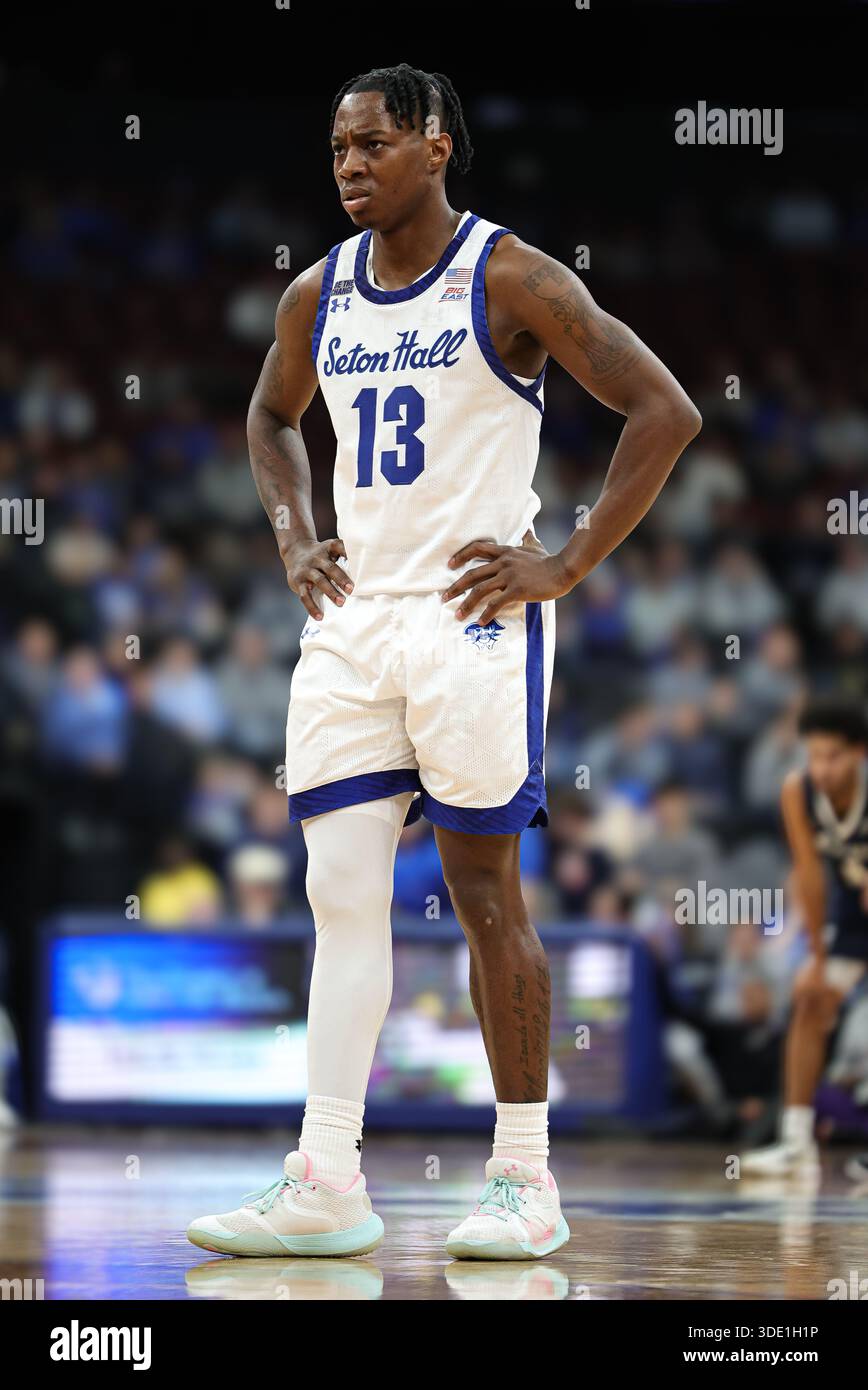 Seton Hall guard Trey Parker (13) at Prudential Center. (Photo by Jess ...