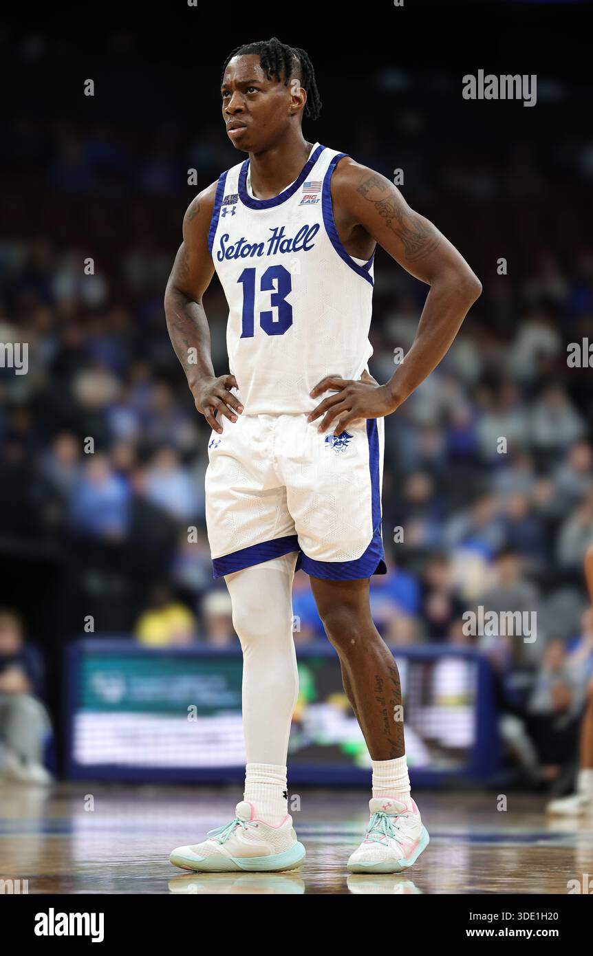 Seton Hall guard Trey Parker (13) at Prudential Center. (Photo by Jess ...