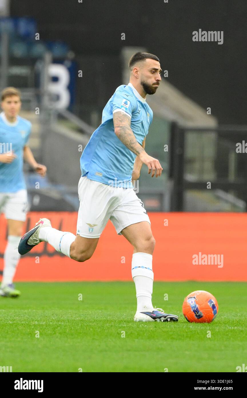 Lazio’s Mario Gila during the Serie A Enilive soccer match between SS ...