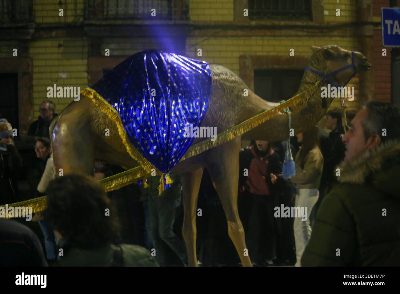 El Berrón, Spain, January 4, 2026: A camel float during the Prince ...