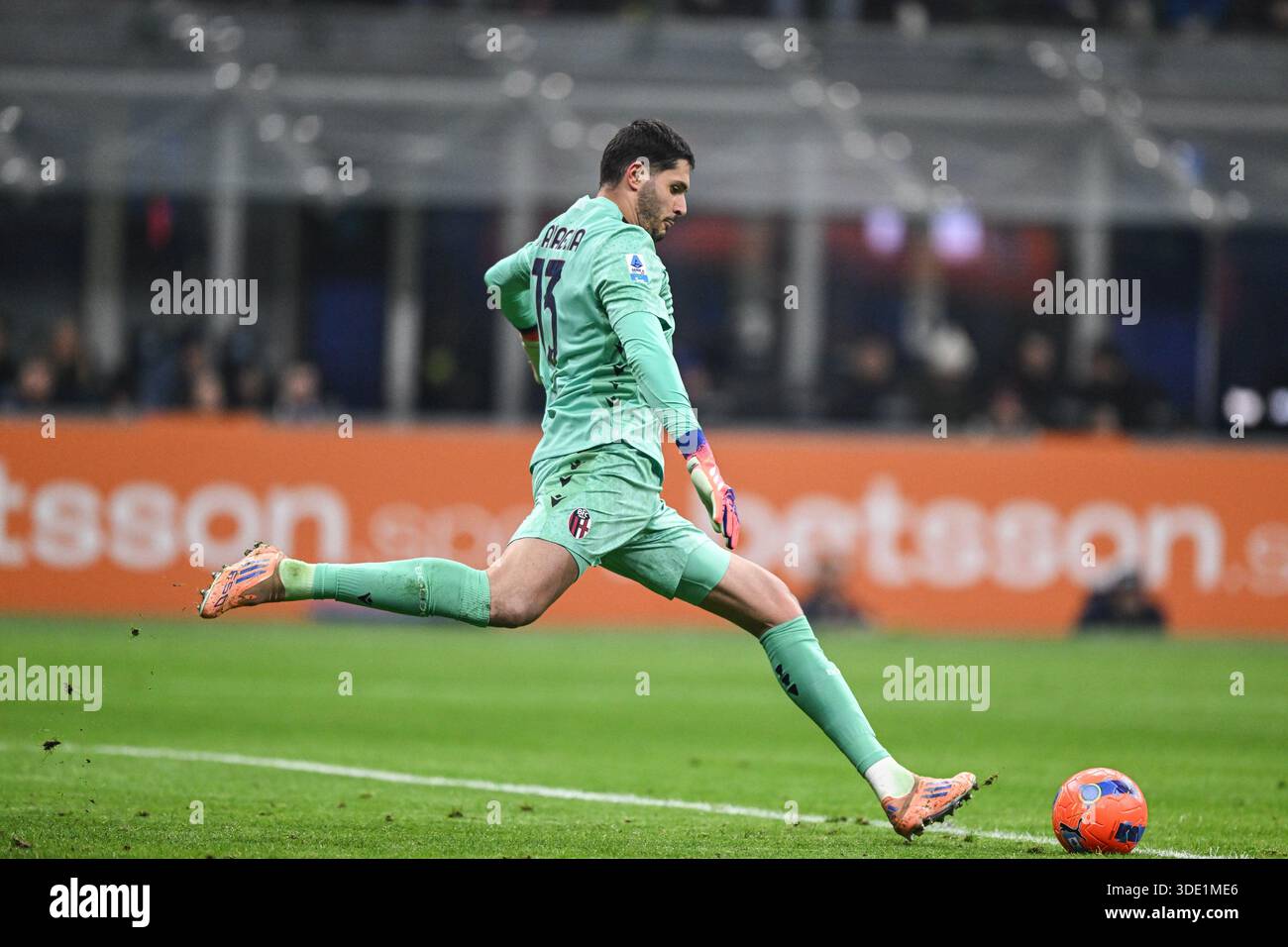 Federico Ravaglia of Bologna FC in action during the Italian Serie A ...