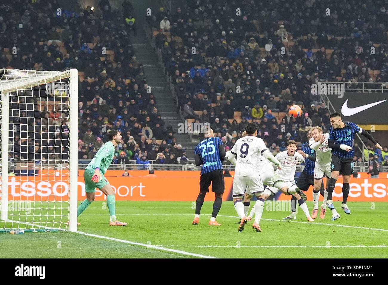 Inter Milan’s Lautaro Martinez scores goal 2-0 during the Serie A ...