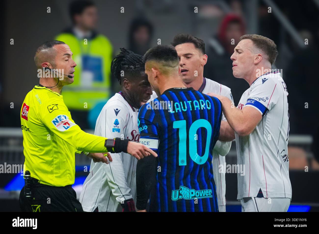 Lautaro Martinez and Jonathan Rowe during the Italian championship ...