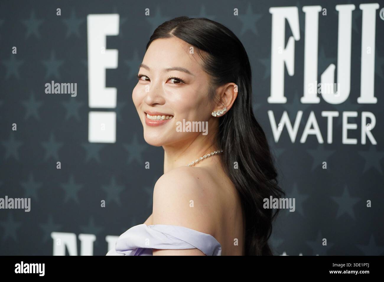 Arden Cho arrives at the 31st Annual Critics Choice Awards on Sunday ...